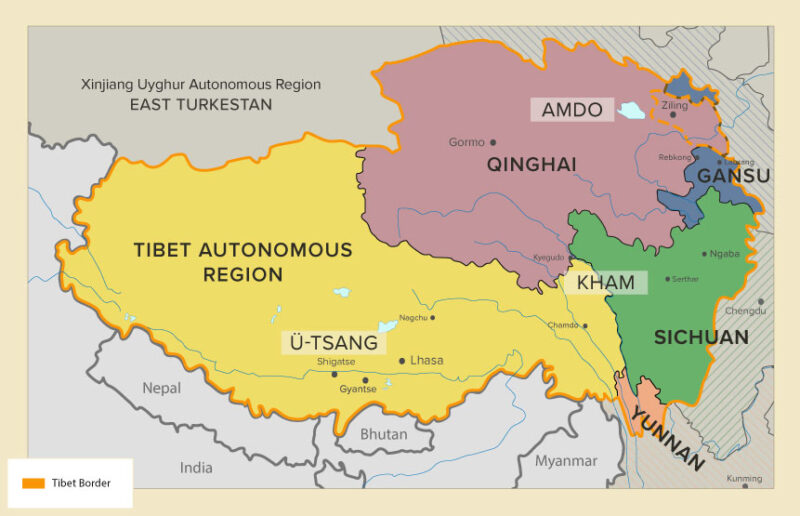 20230622-blog-Tibet-map-regions - International Campaign for Tibet